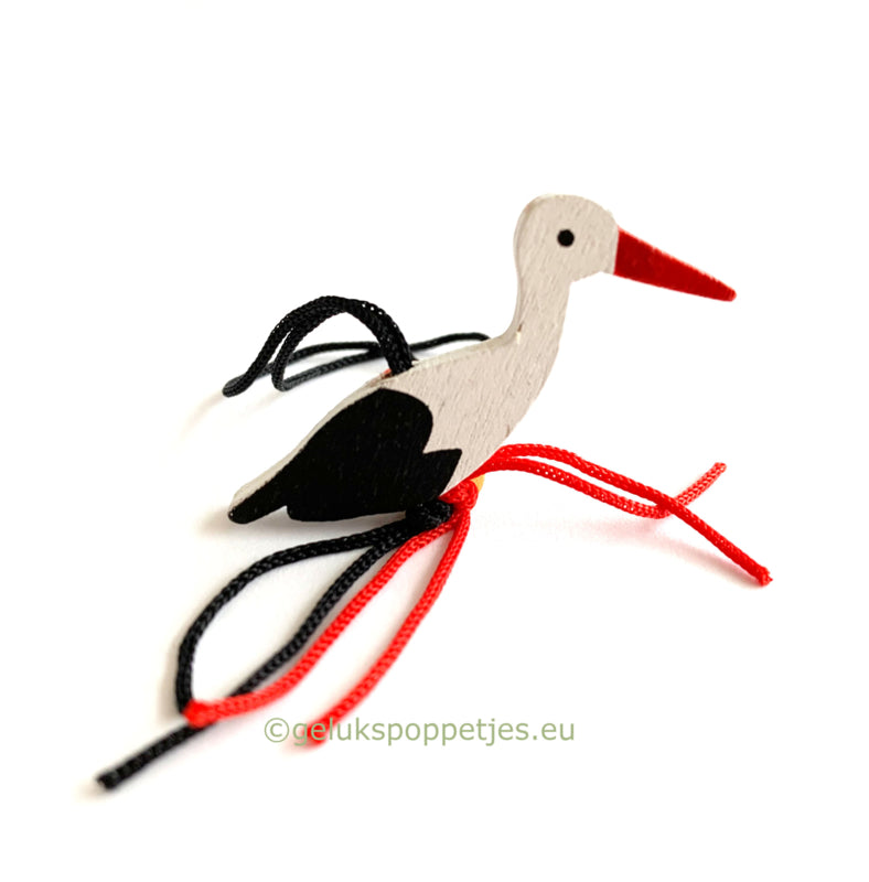 Lucky stork | happinesspoppets.eu